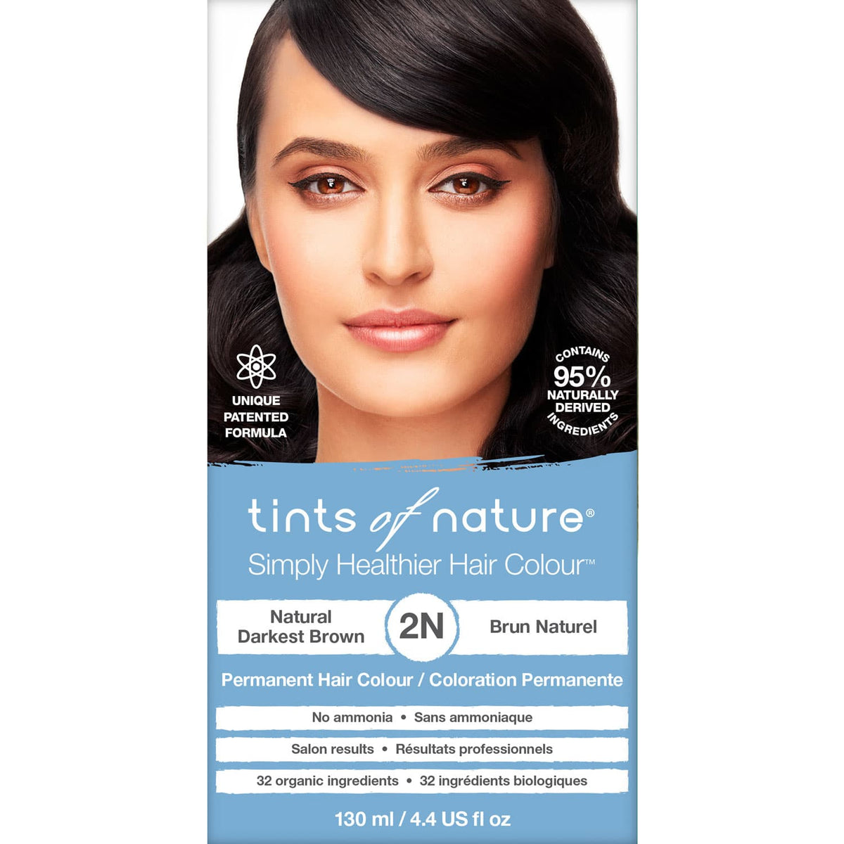 2N Natural Darkest Brown Permanent Hair Dye – Tints of Nature